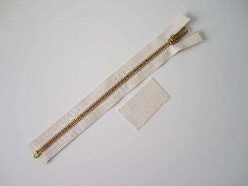 Turn a separating zipper into a closed end zipper tutorial