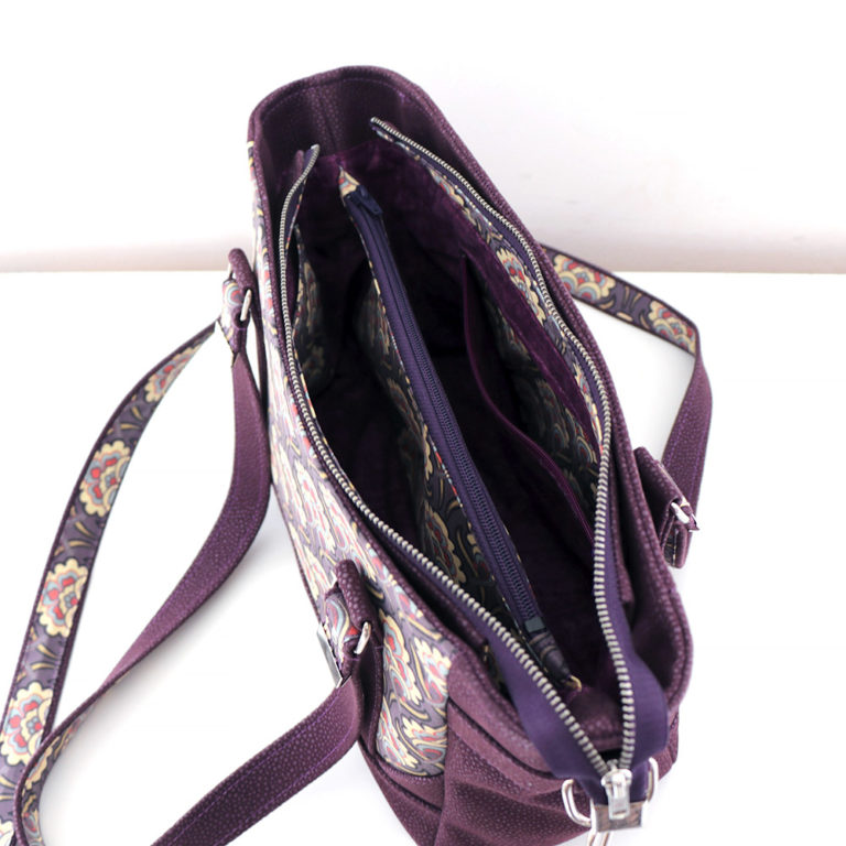 {Carioca} Compartmentalized and zippered city bag pattern - Sacôtin