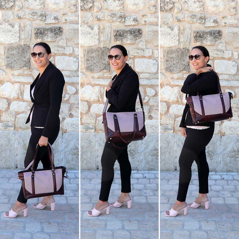 {Carioca} Compartmentalized and zippered city bag pattern - Sacôtin