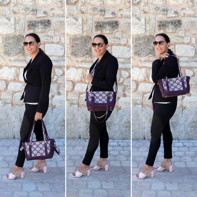 {Carioca} Compartmentalized and zippered city bag pattern - Sacôtin