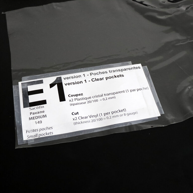 Sewing clear vinyl Tutorial - Sacôtin