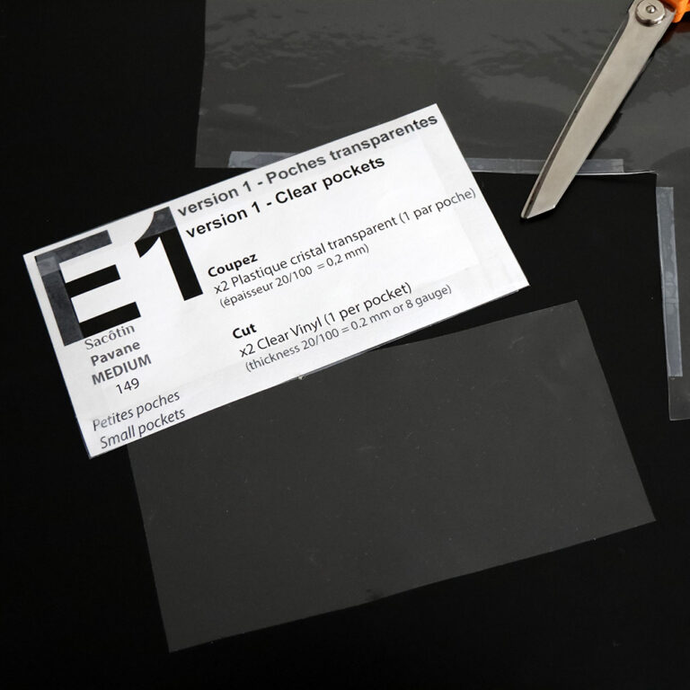 Sewing clear vinyl Tutorial - Sacôtin